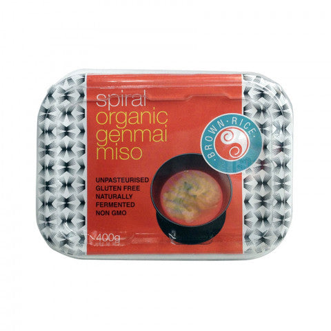 Spiral Foods Organic Unpasteurized Genmai (Brown Rice) Miso 400g ...